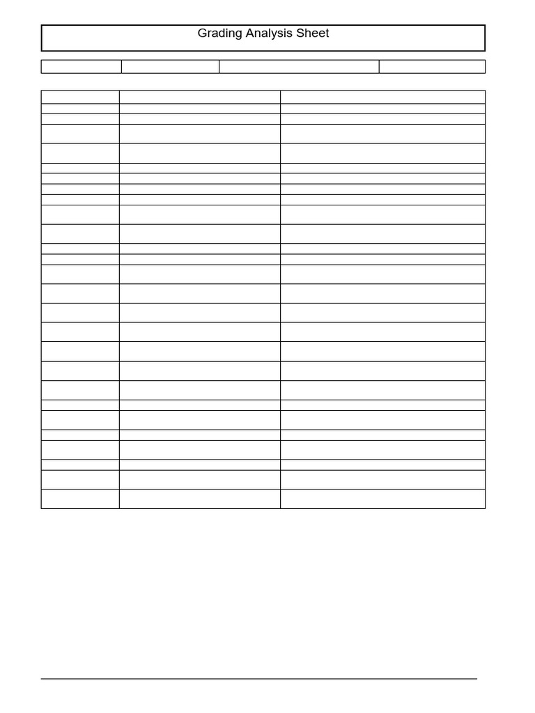 1033140-Grading Analysis Sheet | PDF