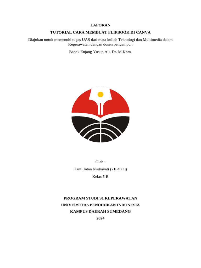Laporan Tutorial Flipbook | PDF