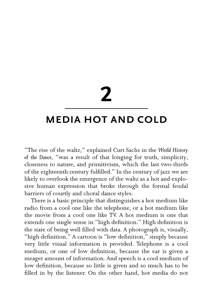 Understanding_Media_The_Extensions_of_Man_----_(2_Media_Hot_and_Cold) | PDF
