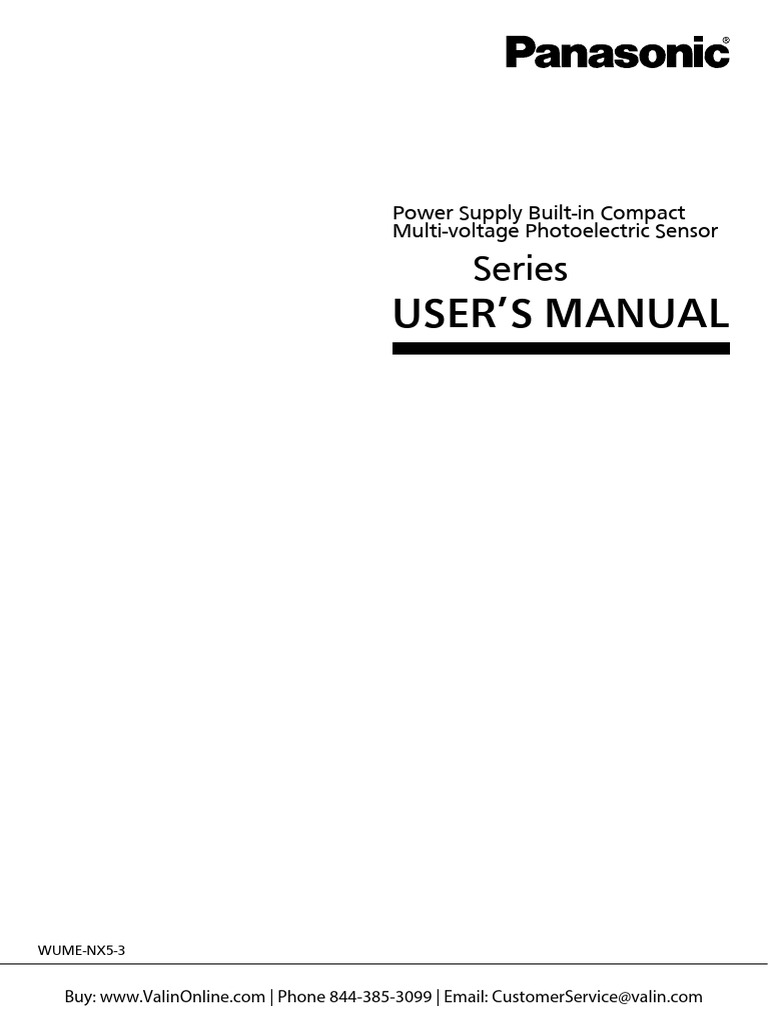 Panasonic Nx5 Manual | PDF