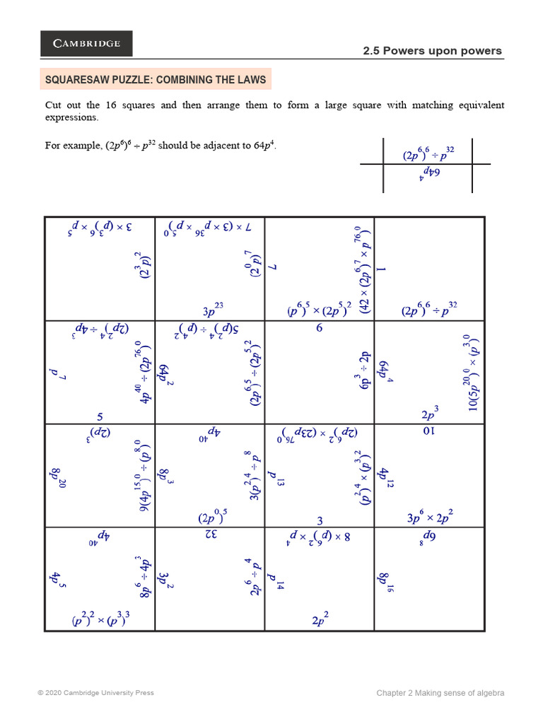 Squaresaw-puzzle-Combining-the-laws | PDF