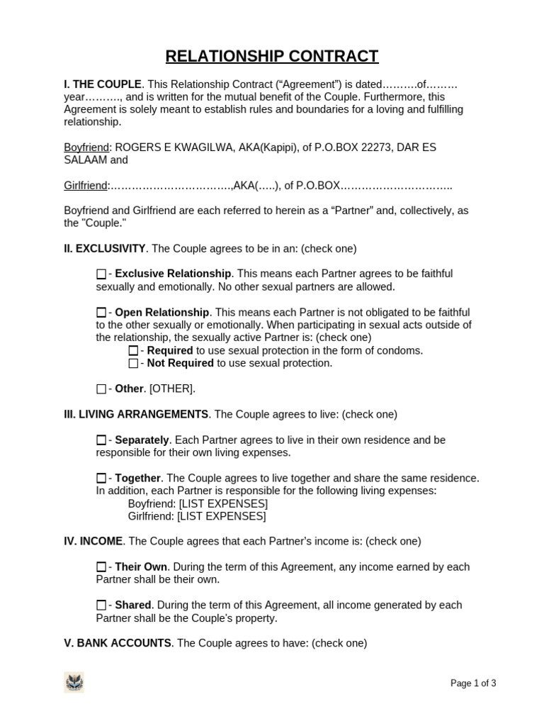 Relationship Contract | PDF | Legal Liability | Banks
