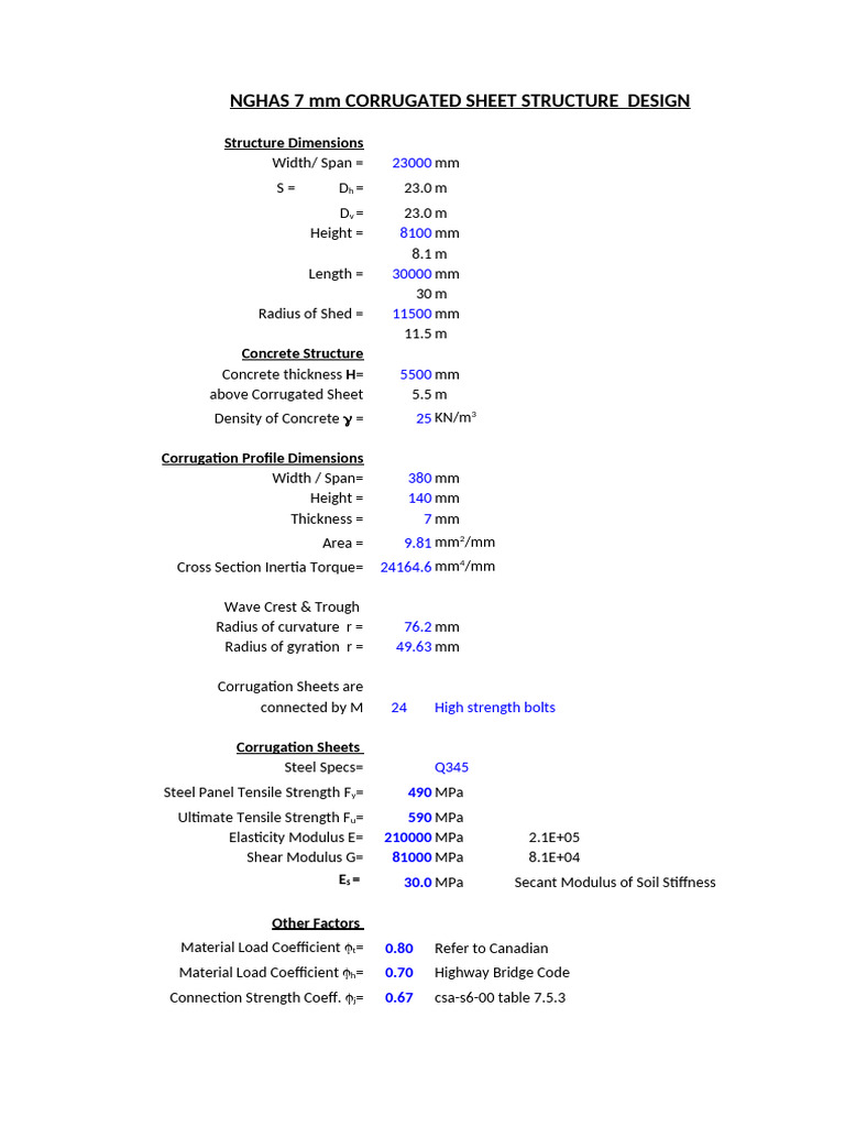 7 MM Corr - Sheet STR - Design | PDF