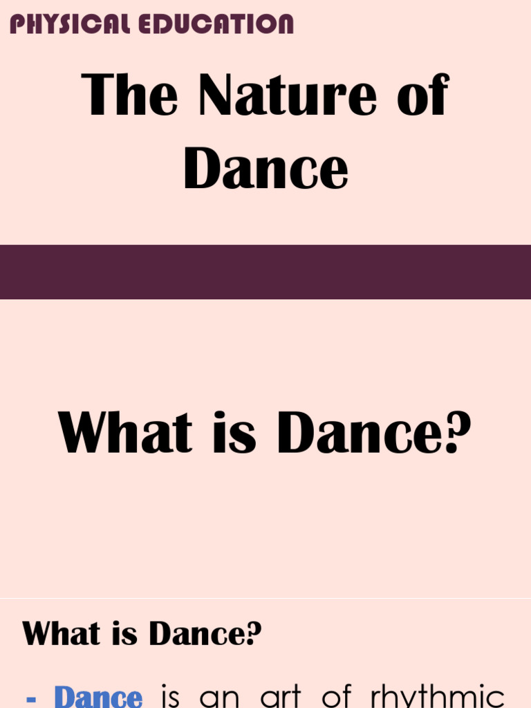 PE The Nature of Dance | PDF