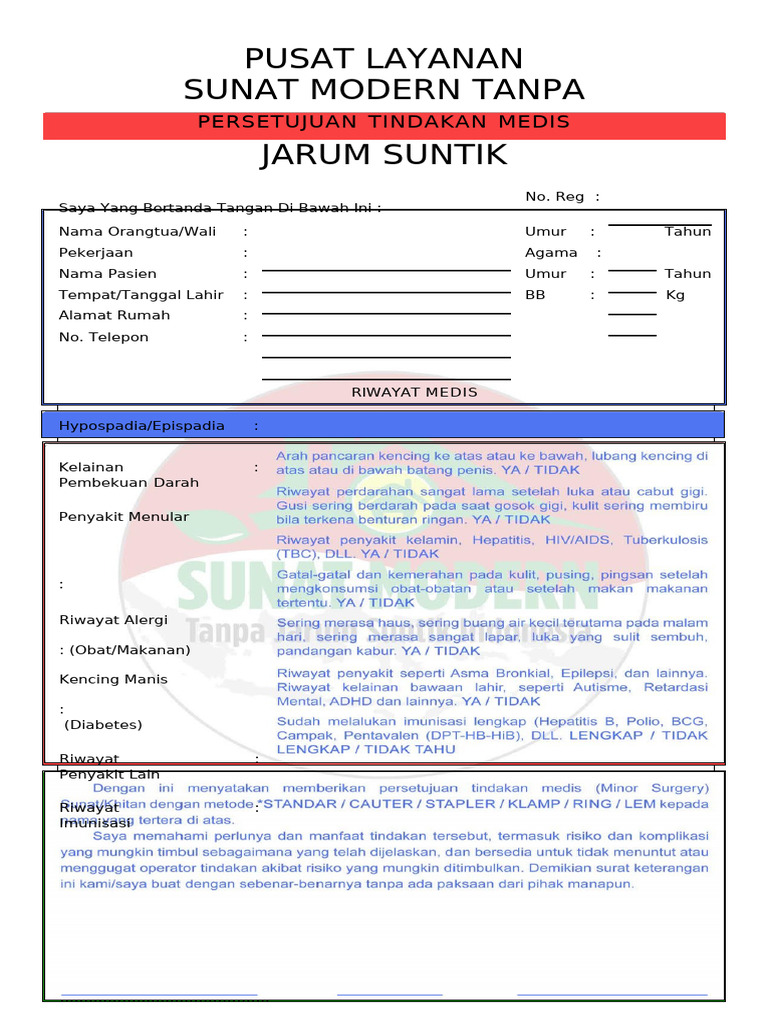 INFORM CONSENT Sunat | PDF
