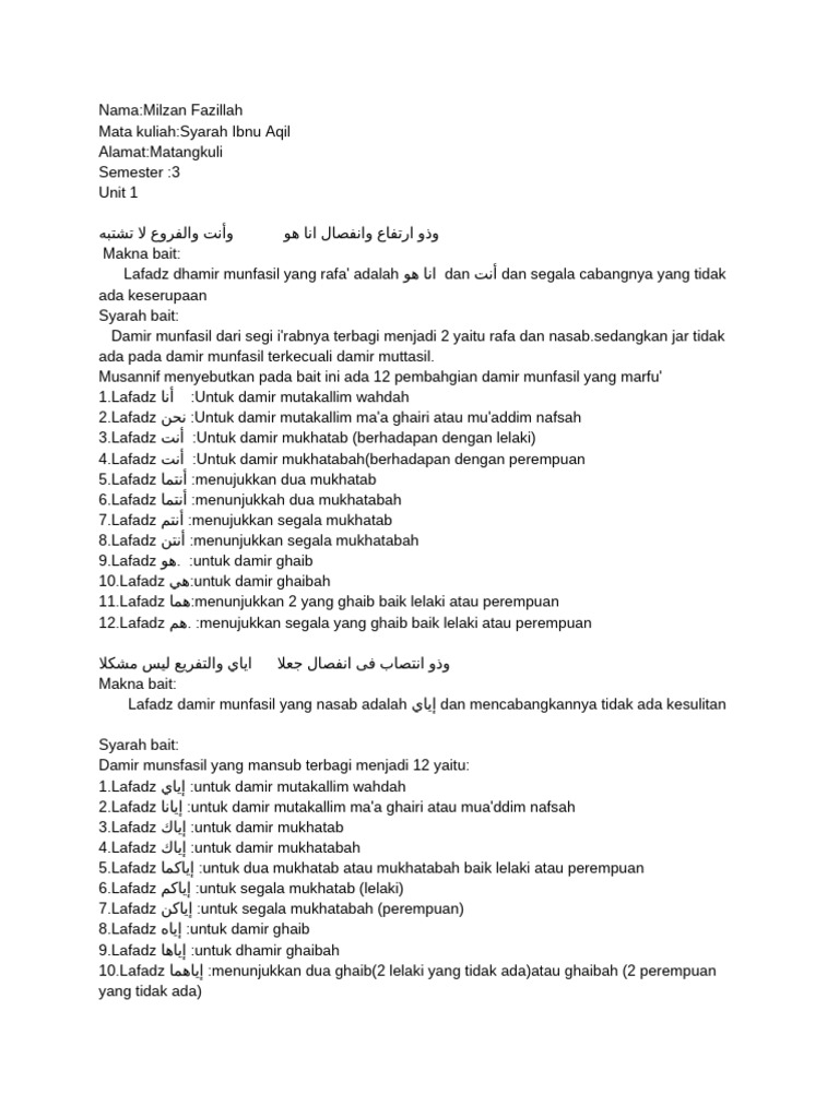 Syarah Ibnu Aqil | PDF