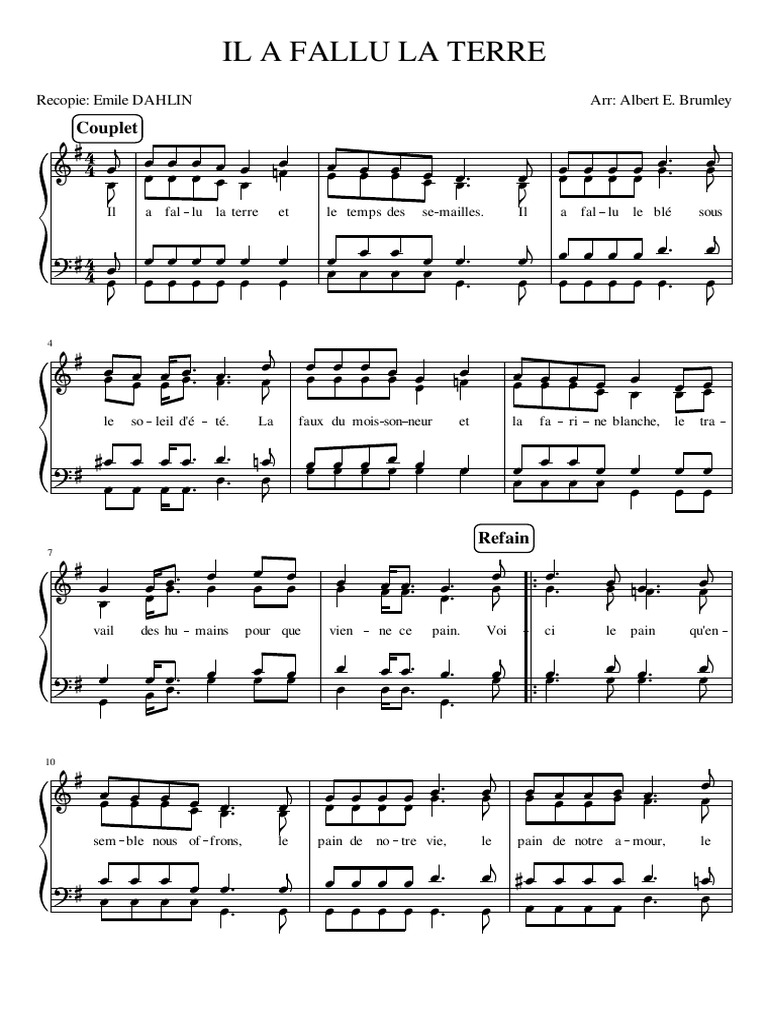 Il A Fallu La Terre PDF | PDF