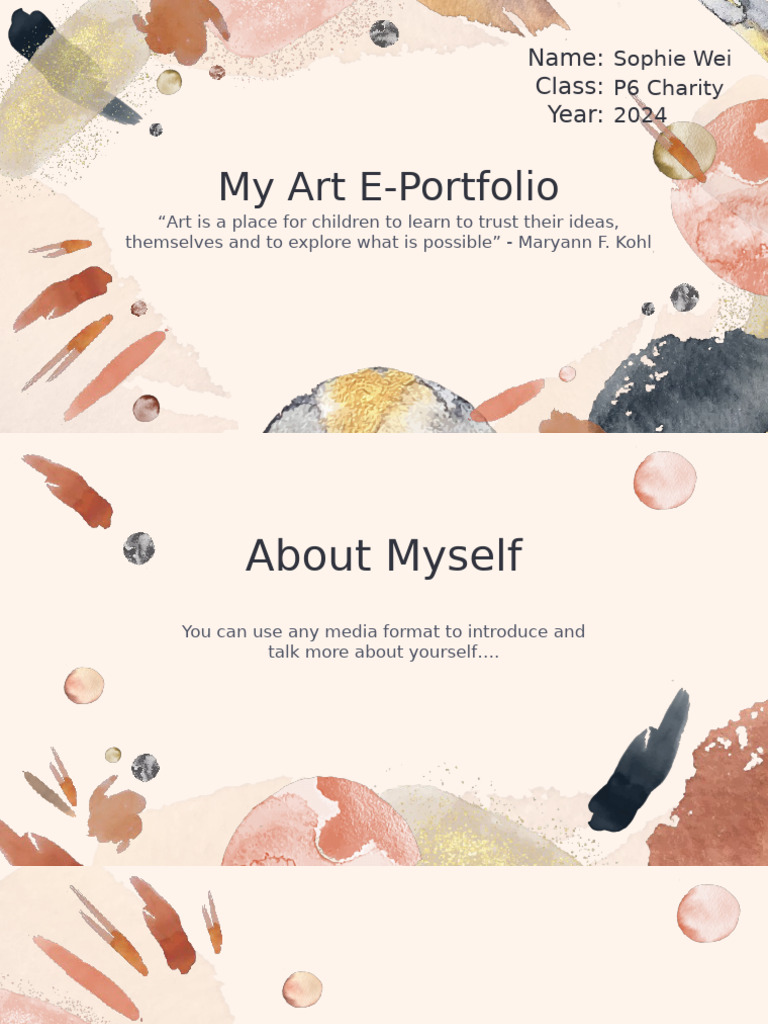 P6 - Term 3 - My Art E-Portfolio | PDF