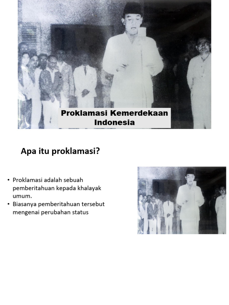 Proklamasi Kemerdekaan Indonesia | PDF