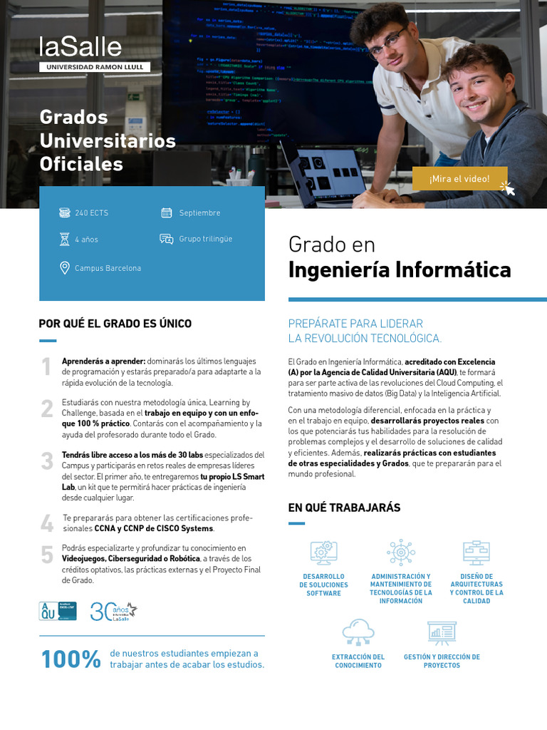 Grado en Ingenieria Informatica La Salle Campus Barcelona | PDF