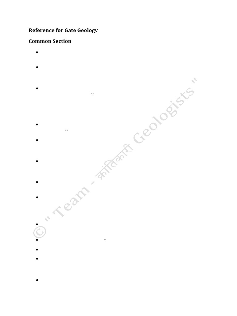 GATE Reference | PDF | Geology | Rock (Geology)