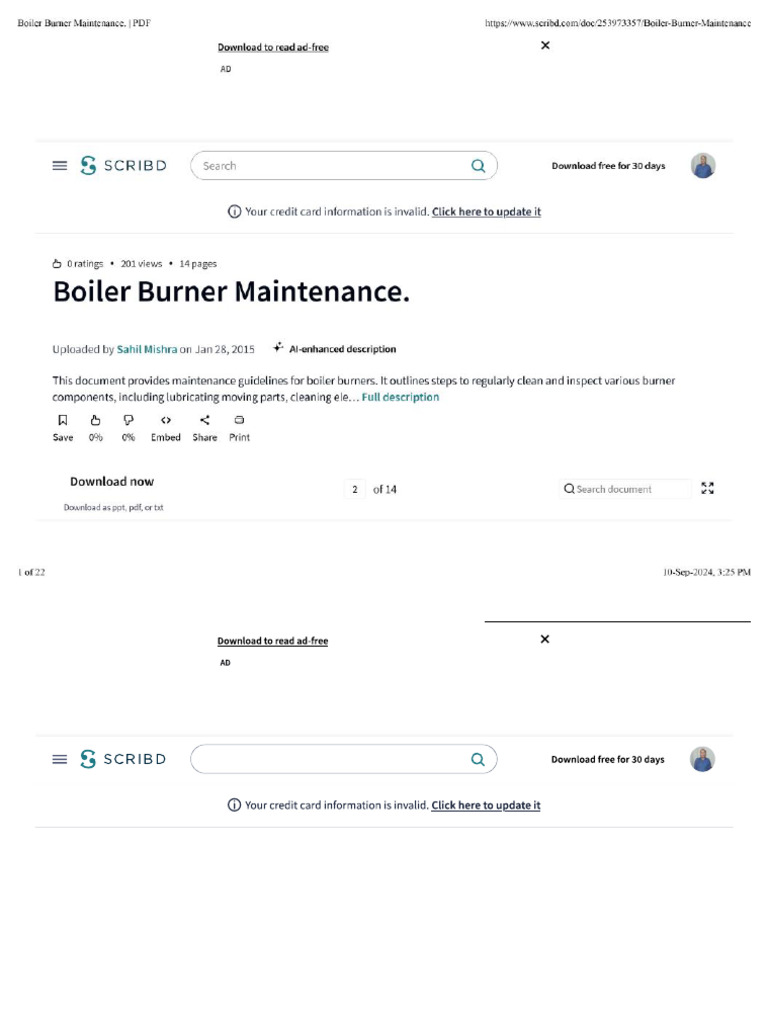 Boiler Burner Maintenance. _ PDF | PDF