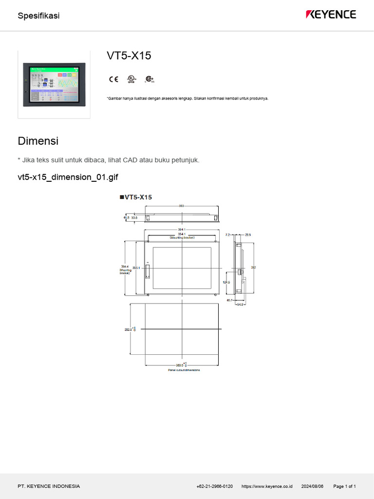 VT5-X15 Datasheet | PDF
