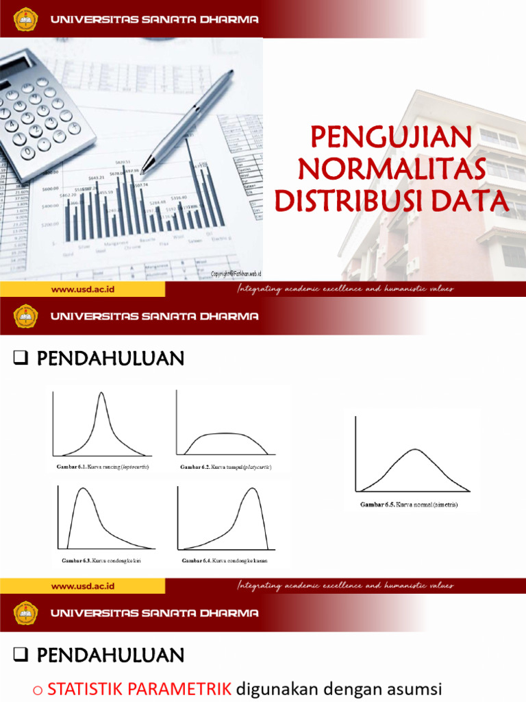 Pertemuan 4 - Pengujian Normalitas Distribusi Data | PDF