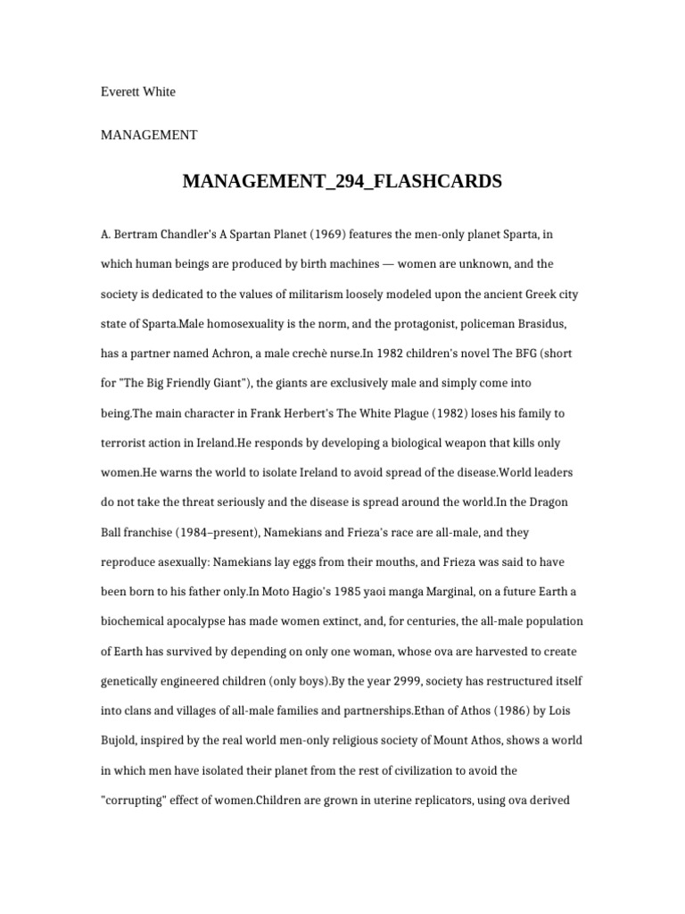 Management 294 Flashcards | PDF