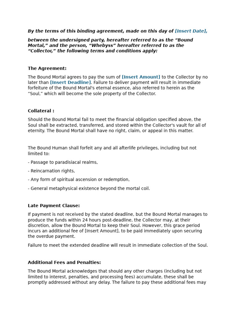 Soul Binding Deal | PDF