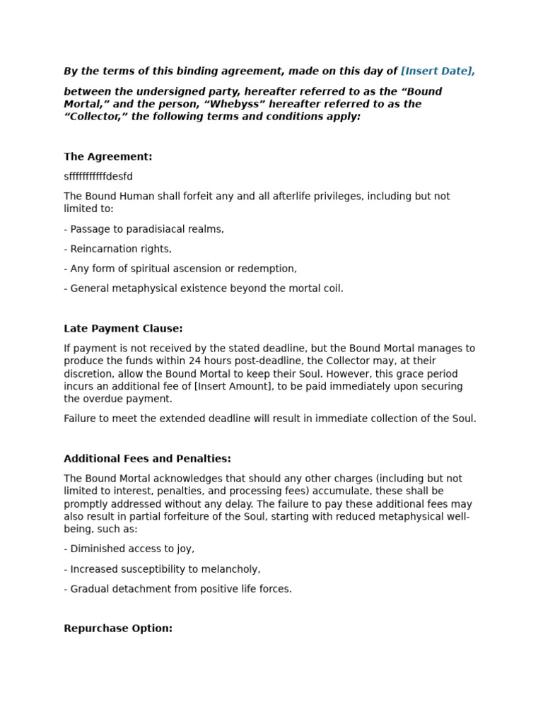 Soul Binding Deal | PDF