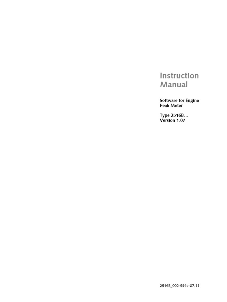 Instruction Manual PC-Software | PDF