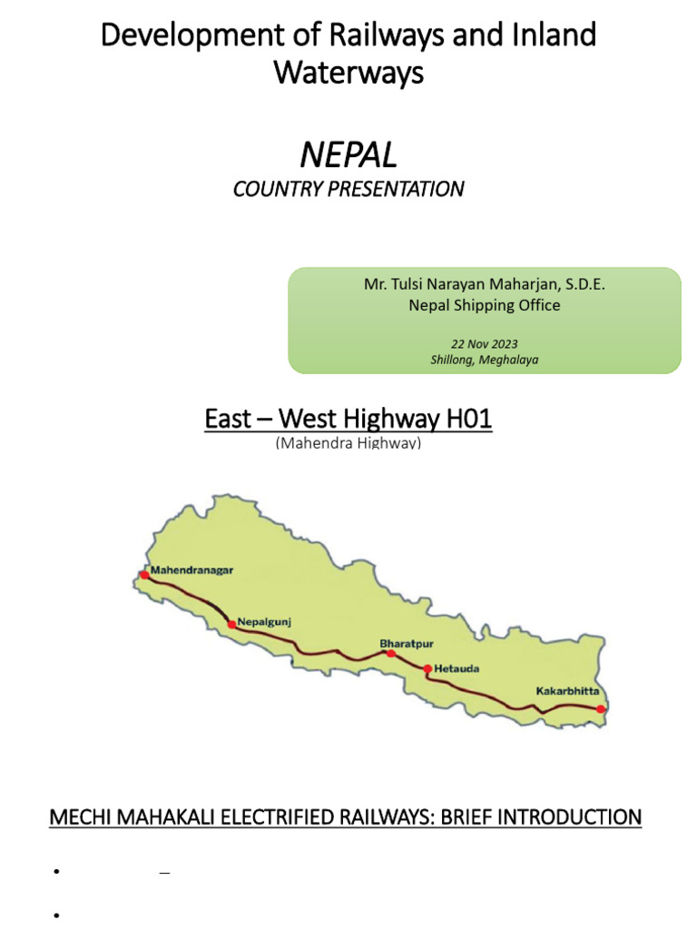 Nepal Railway - Shipping | PDF | Transport | Rail Transport
