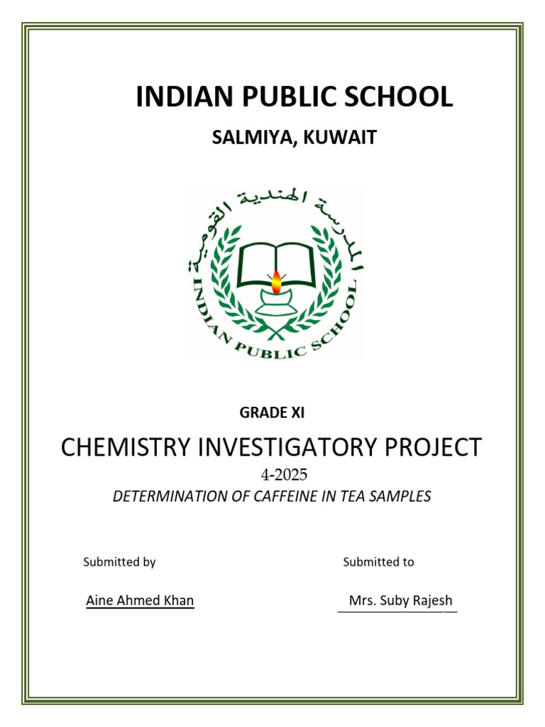 Caffeine Project | PDF