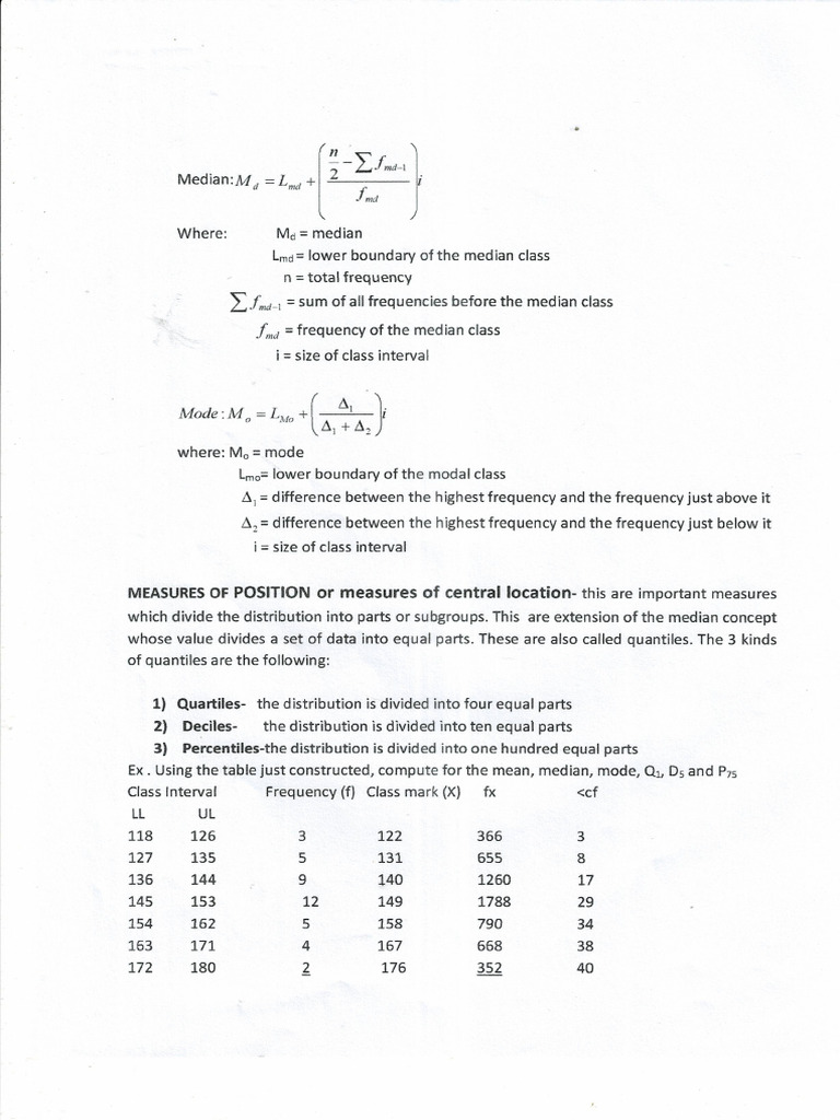 Statistics Notes 5 | PDF