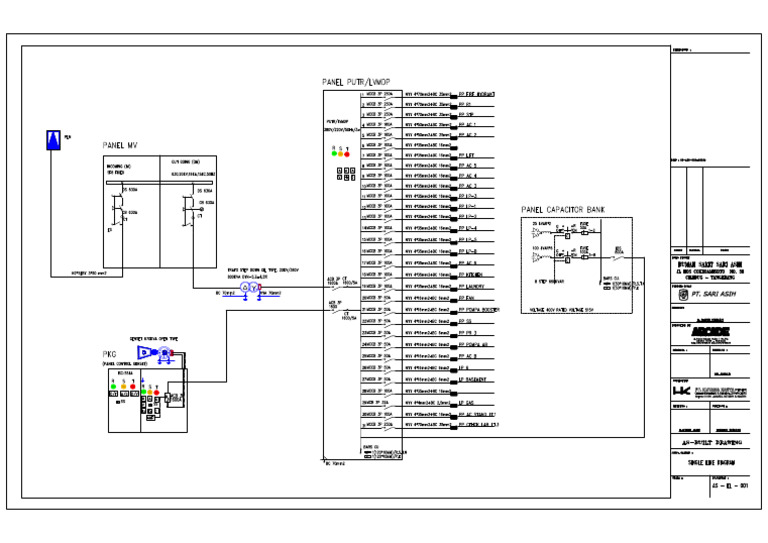 As-EL-003 (Single Line Diagram) | PDF