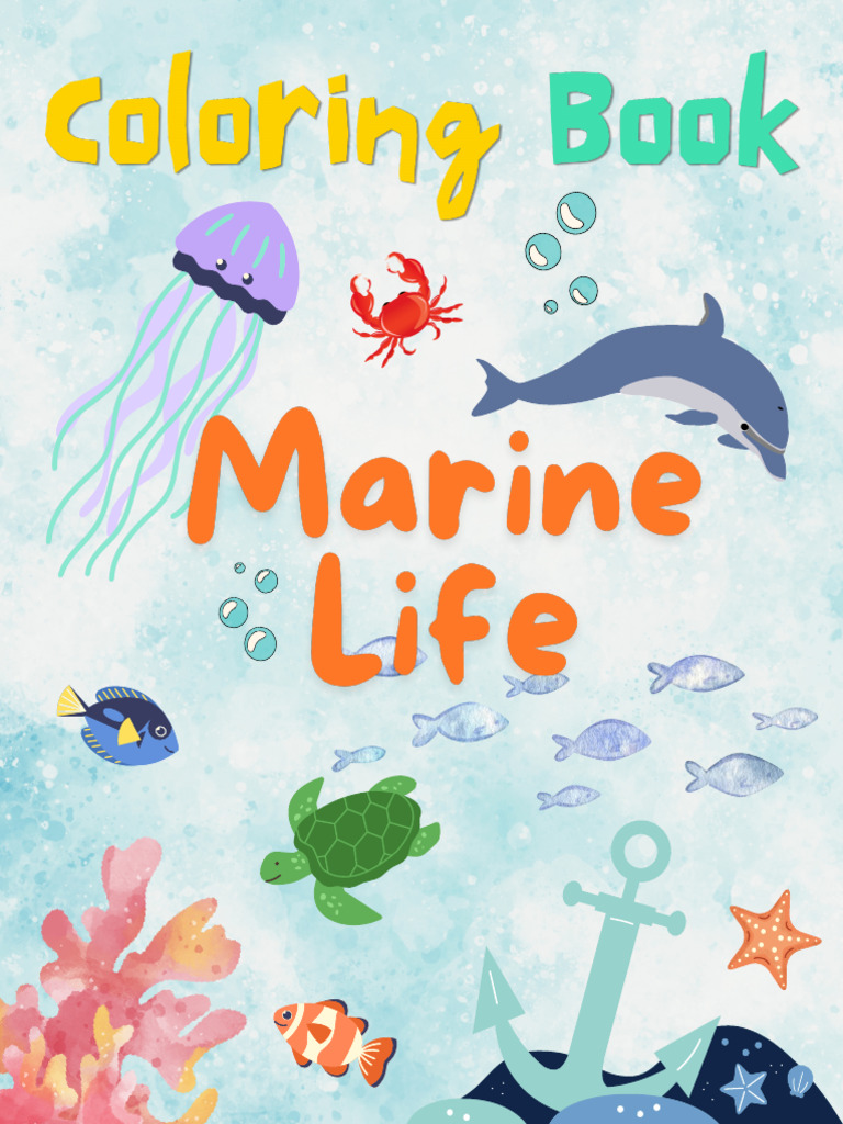 Marine Life Coloring Book | PDF