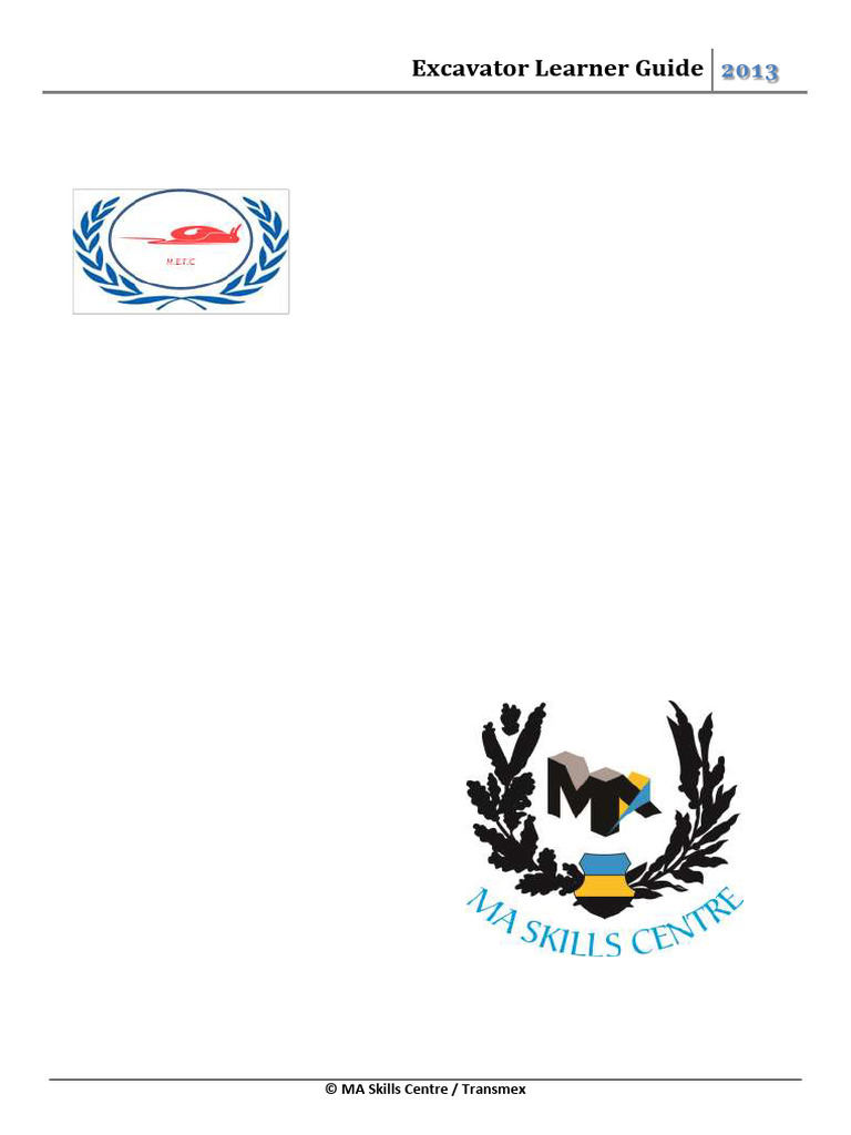 Excavator Learner Guide | PDF