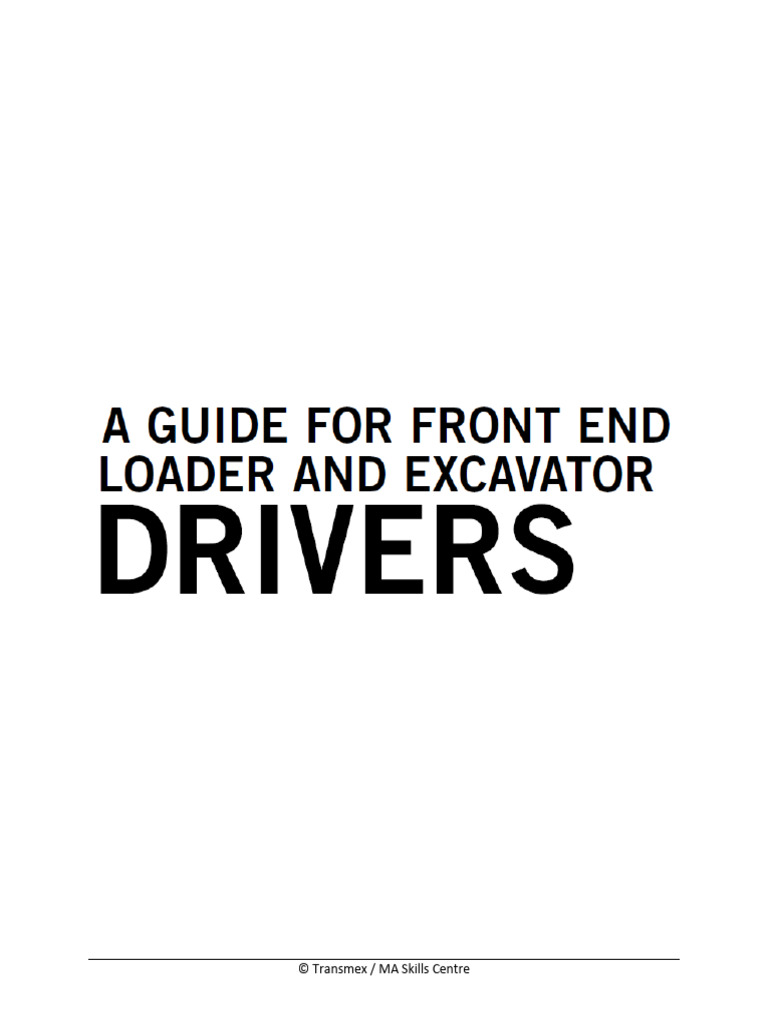 Front End Loader Training Manual | PDF | Business | Computers