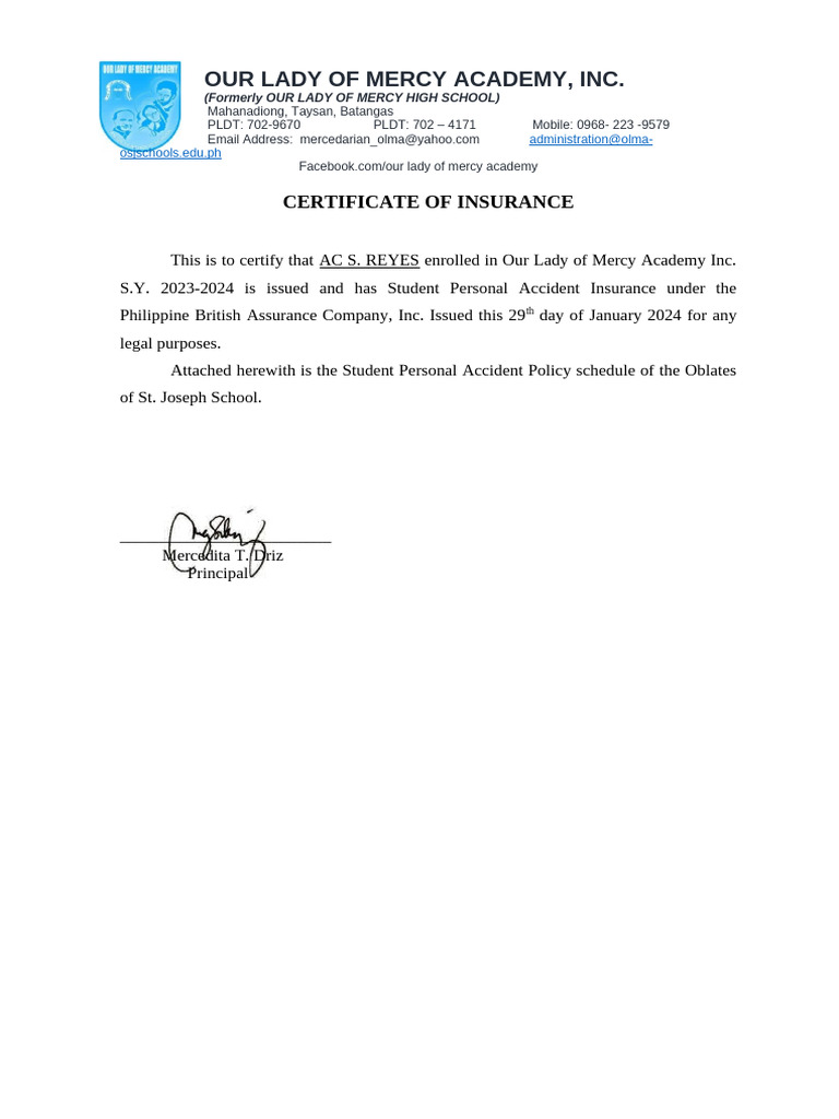 certificate-of-insurance | PDF