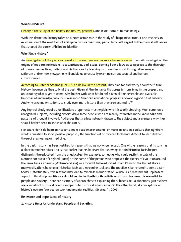 Module 1 Hist 1 | PDF