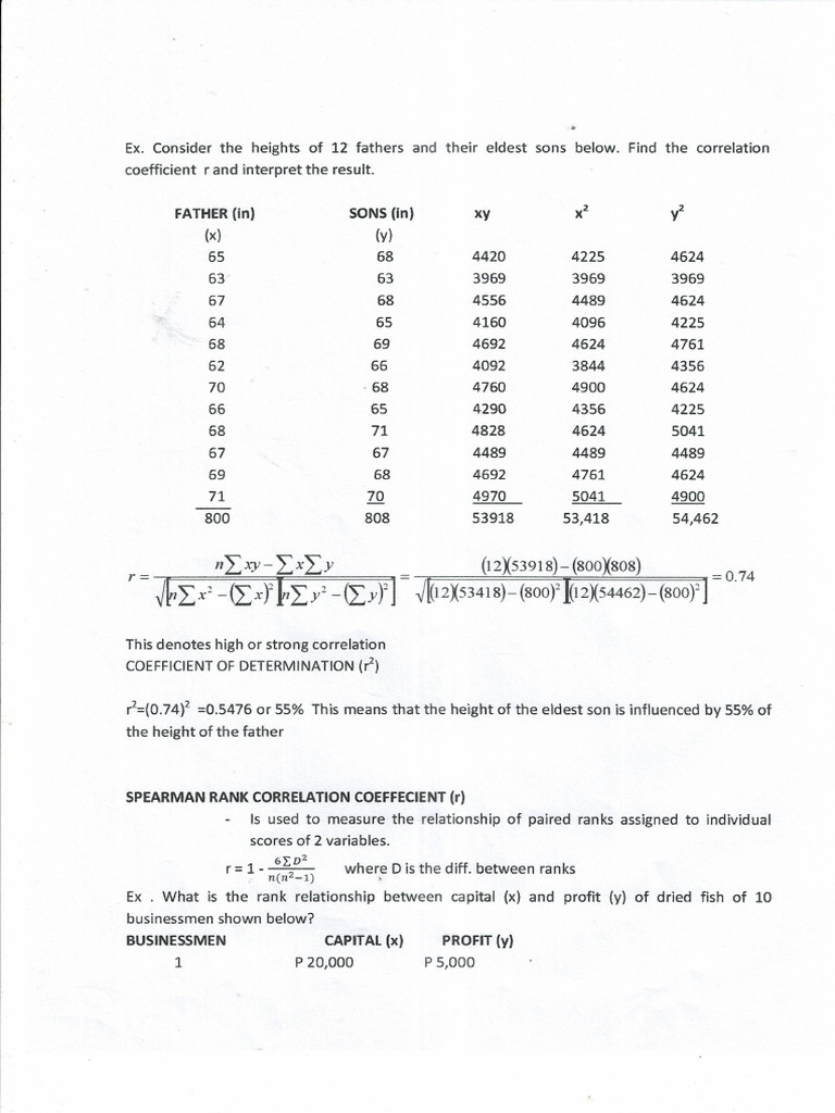 Statistics Notes 14 | PDF
