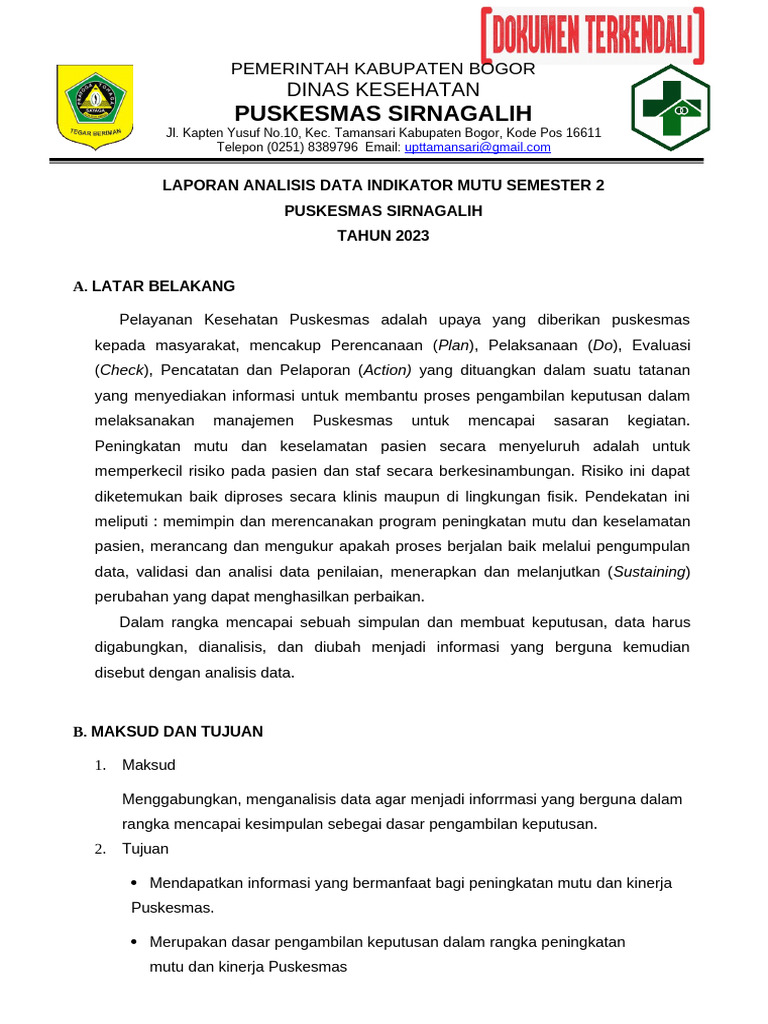 5.1.3.b Laporan Analisis Data Semester 2 | PDF