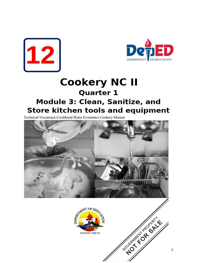Cookery G11 Module 3 Q1 | PDF