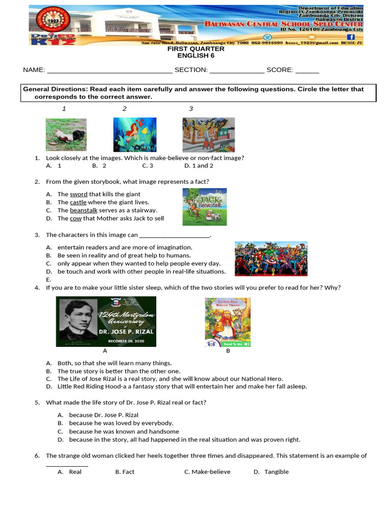 QUARTER 1 ENGLISH Periodic Test FINAL Version | PDF | Image | Social ...