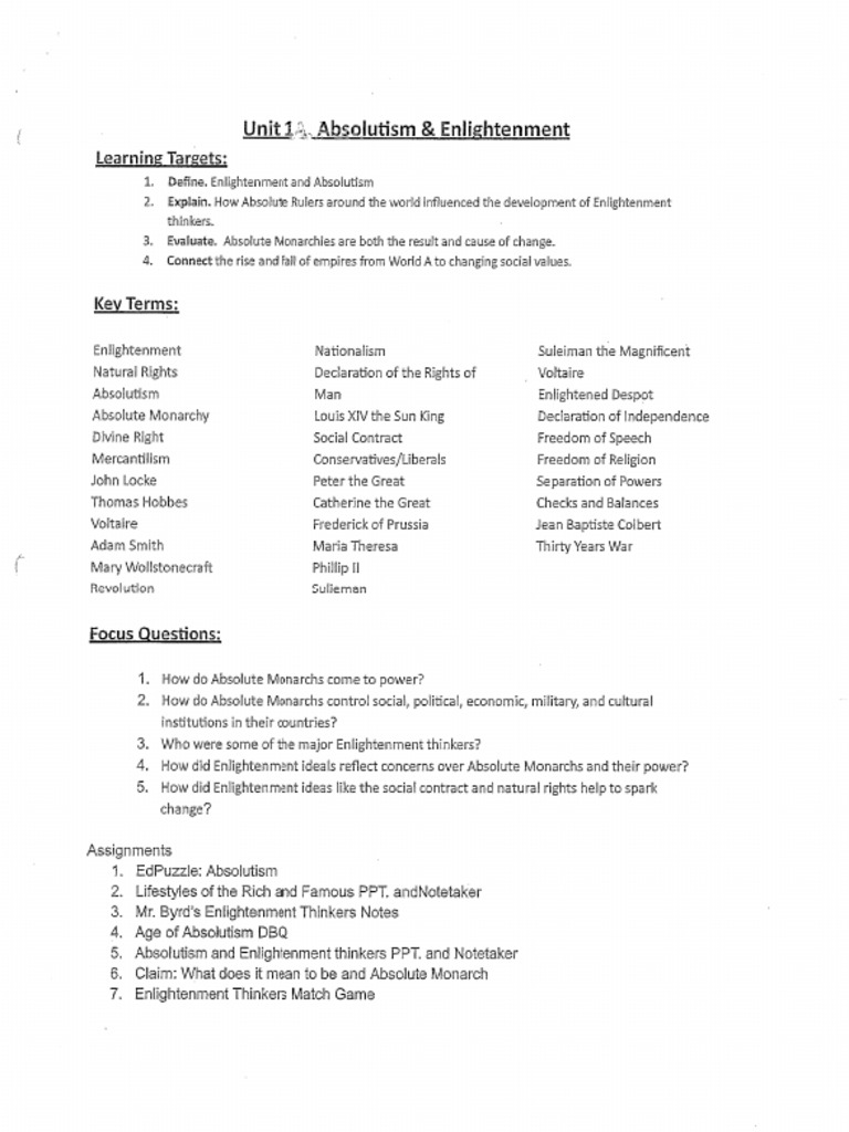 Unit 1 WHB Dec 2023 | PDF