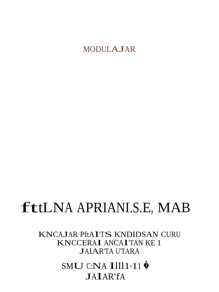 Contoh Modul p5 | PDF