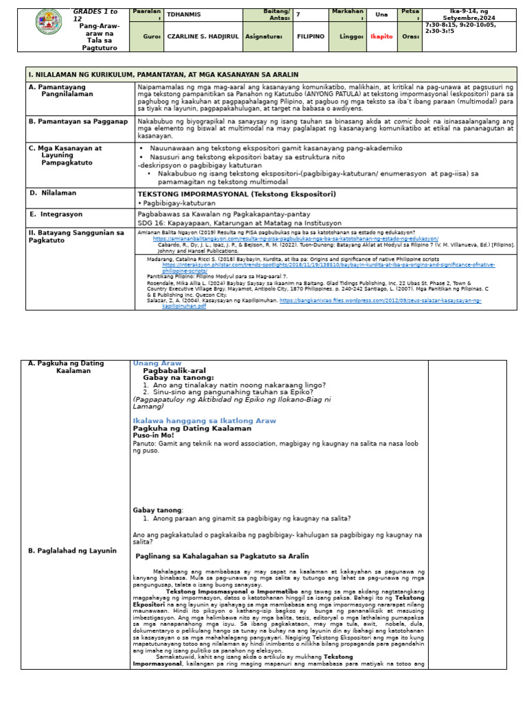 WLP VAL ED WK 7 | PDF