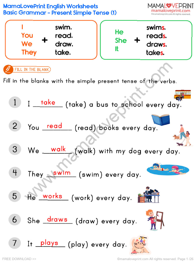 mamaloveprint_english_grammar_present_tense1-3_ans | PDF