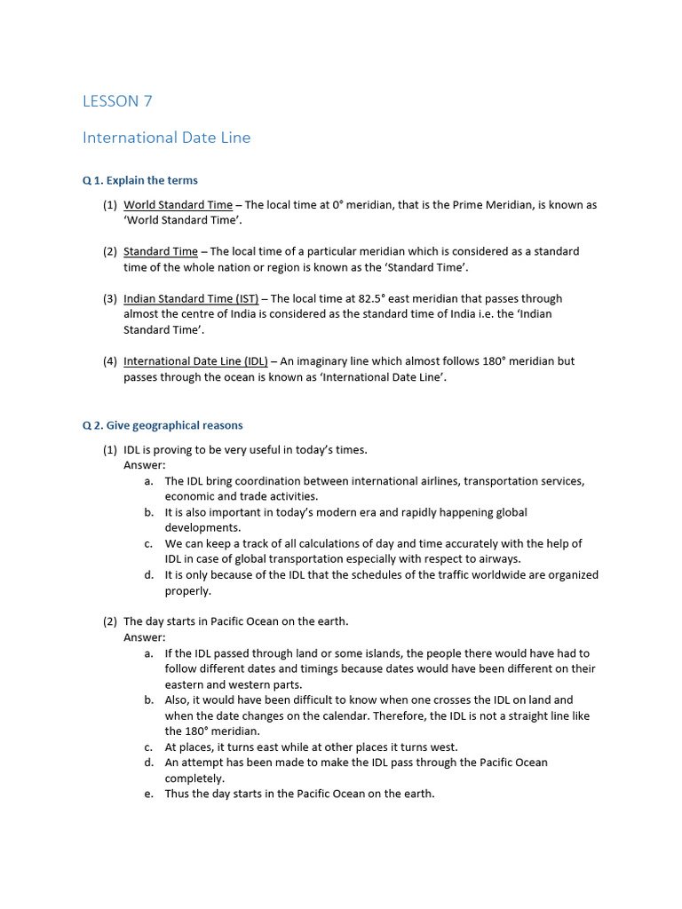 International Date Line | PDF