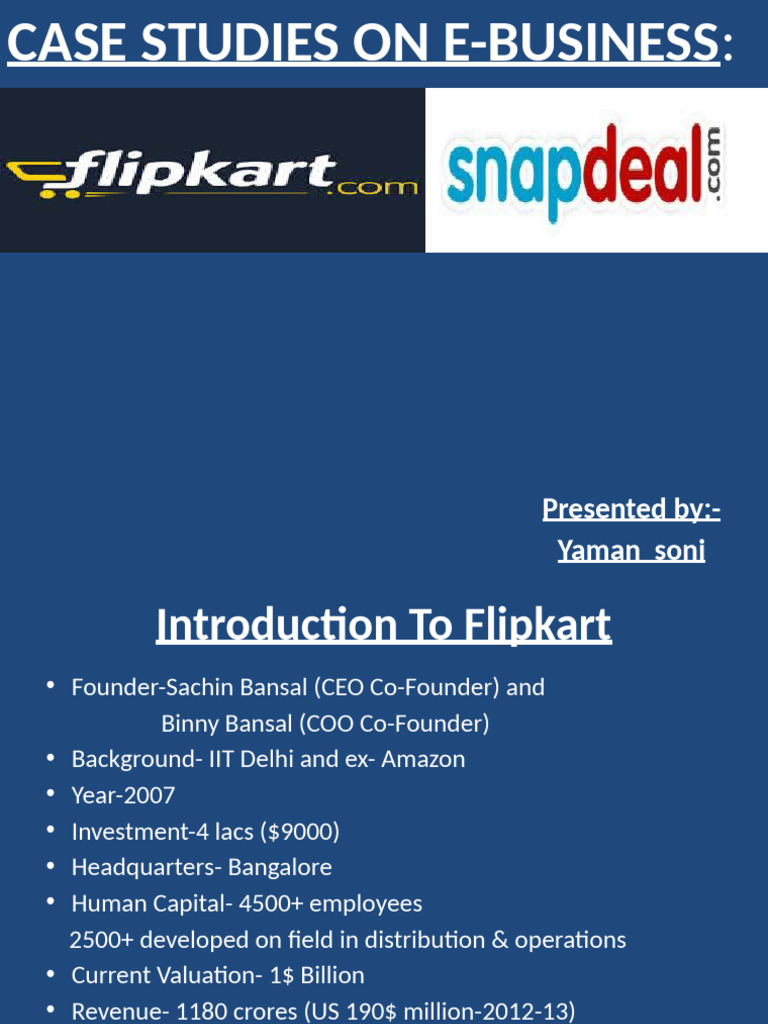 Case Study On Flipkart and Snapdeal | PDF