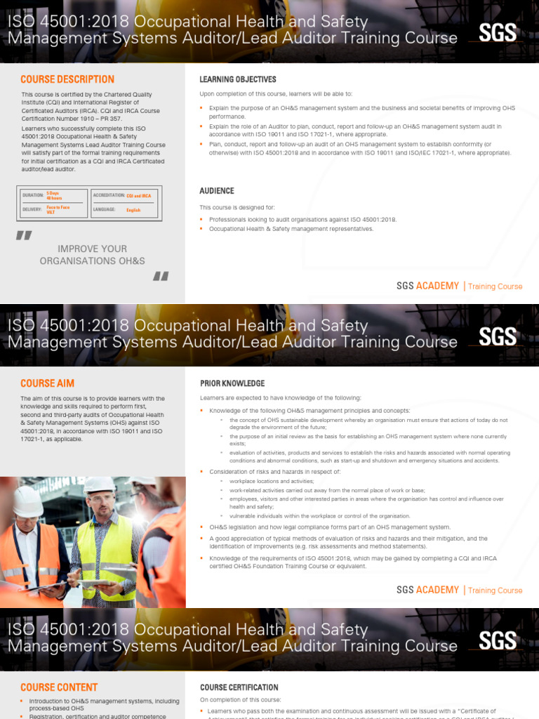 ISO 45001-2018 LAC Marketing Flyer 12-12-2022 | PDF