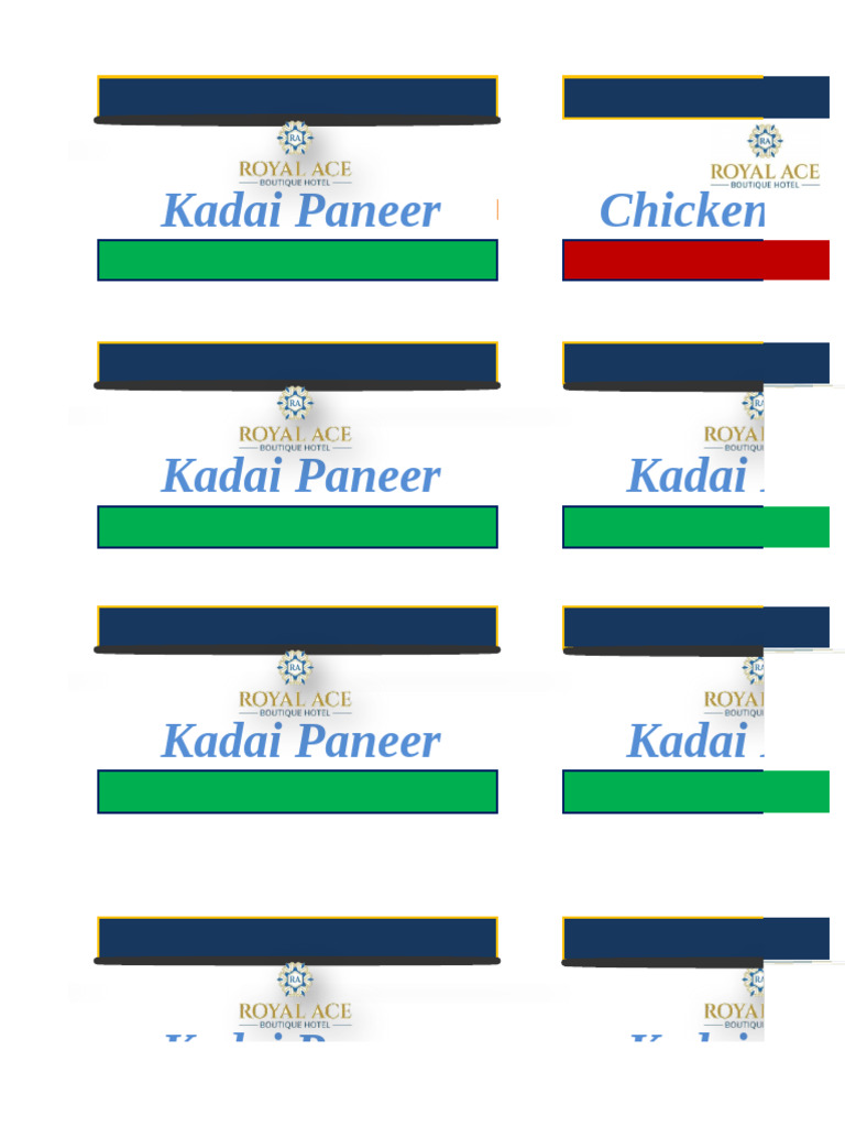 Excel menu design | PDF