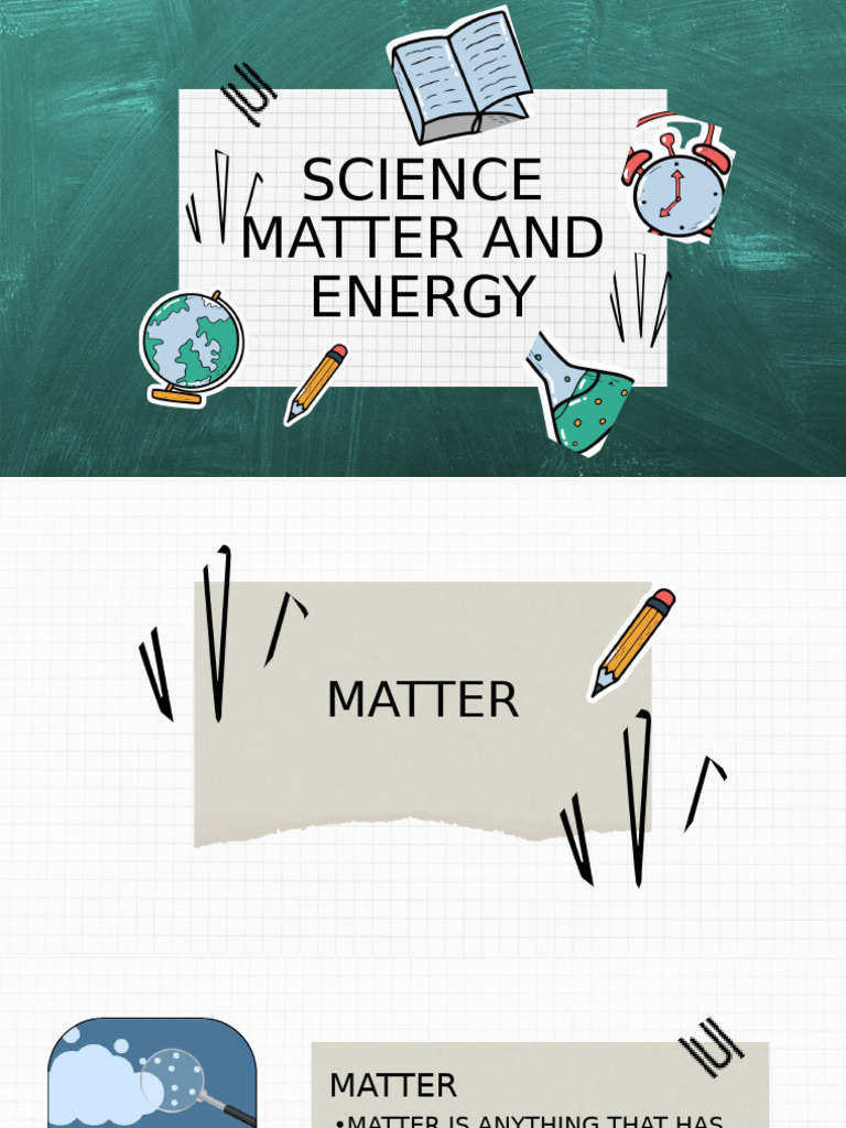 Science Matter and Energy | PDF
