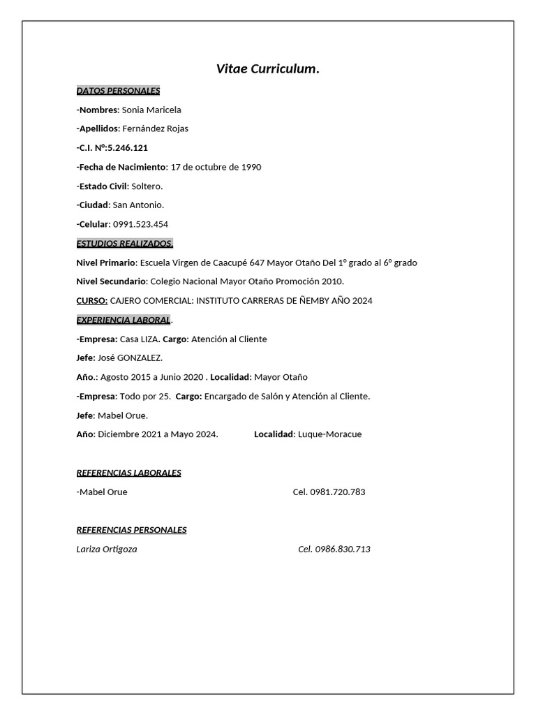 Sonia Curriculum | PDF