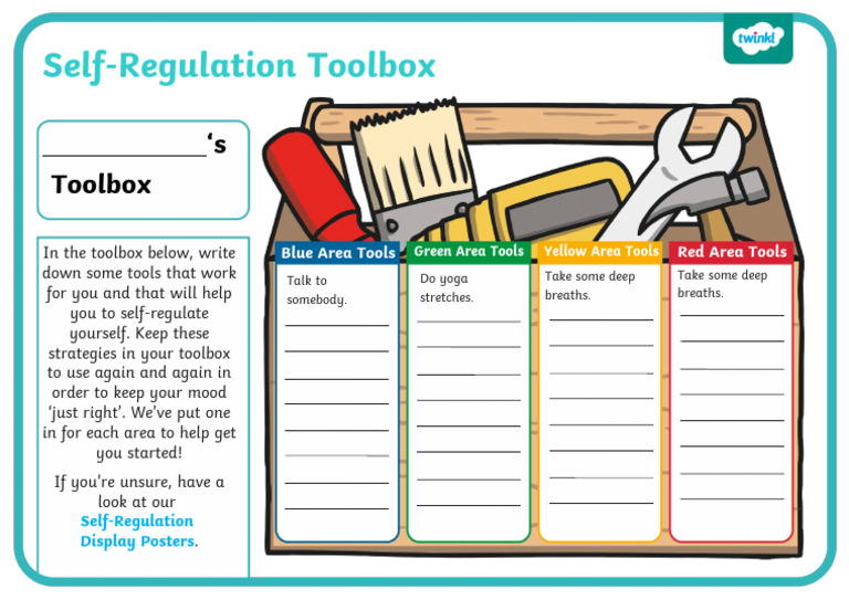 T S 1667835685a Self Regulation Toolbox Worksheet Editable | PDF