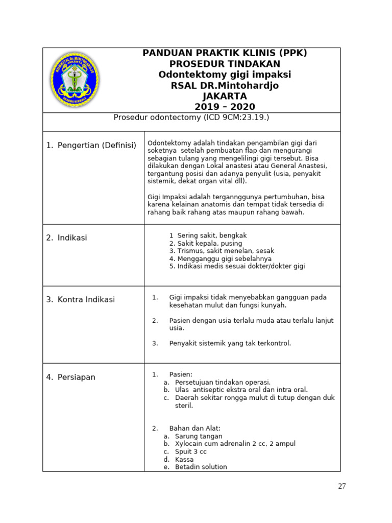 PPK Impacted Teeth | PDF