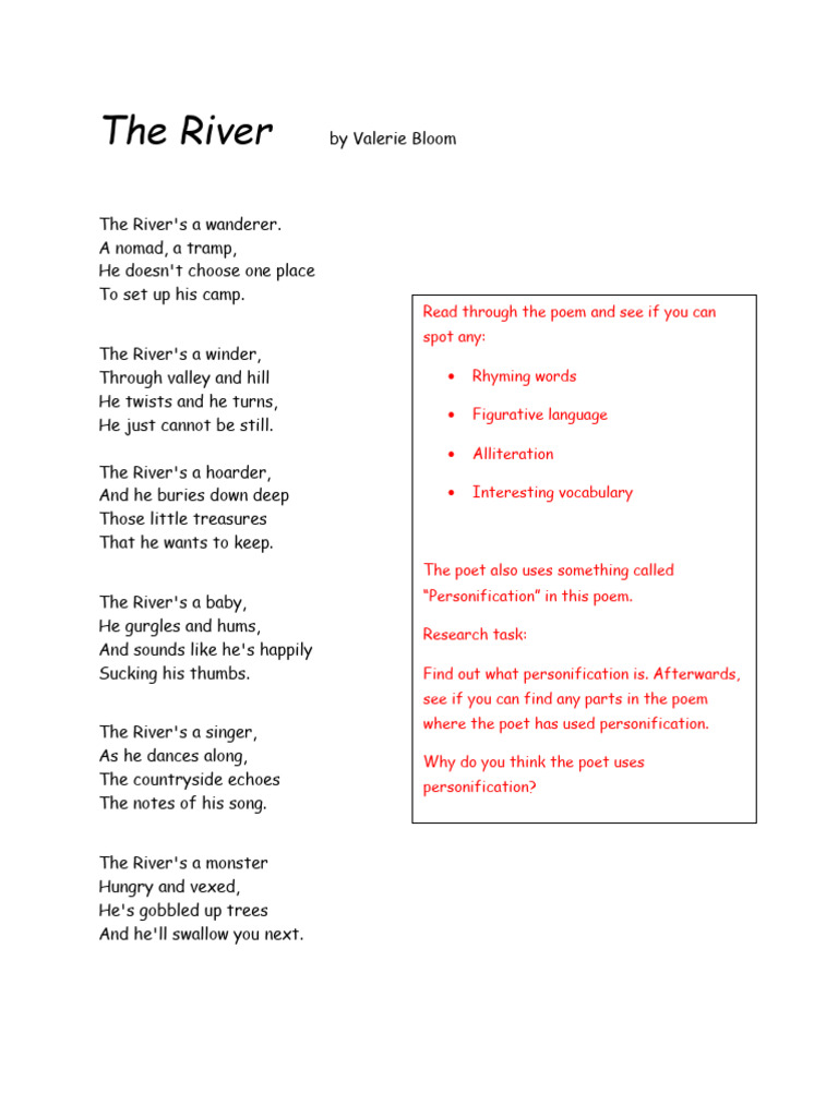 River Poem | PDF