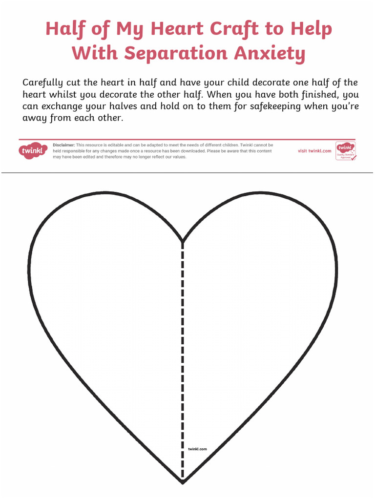 Ku Hwe 1626875545b Half of My Heart Craft To Help With Separation ...
