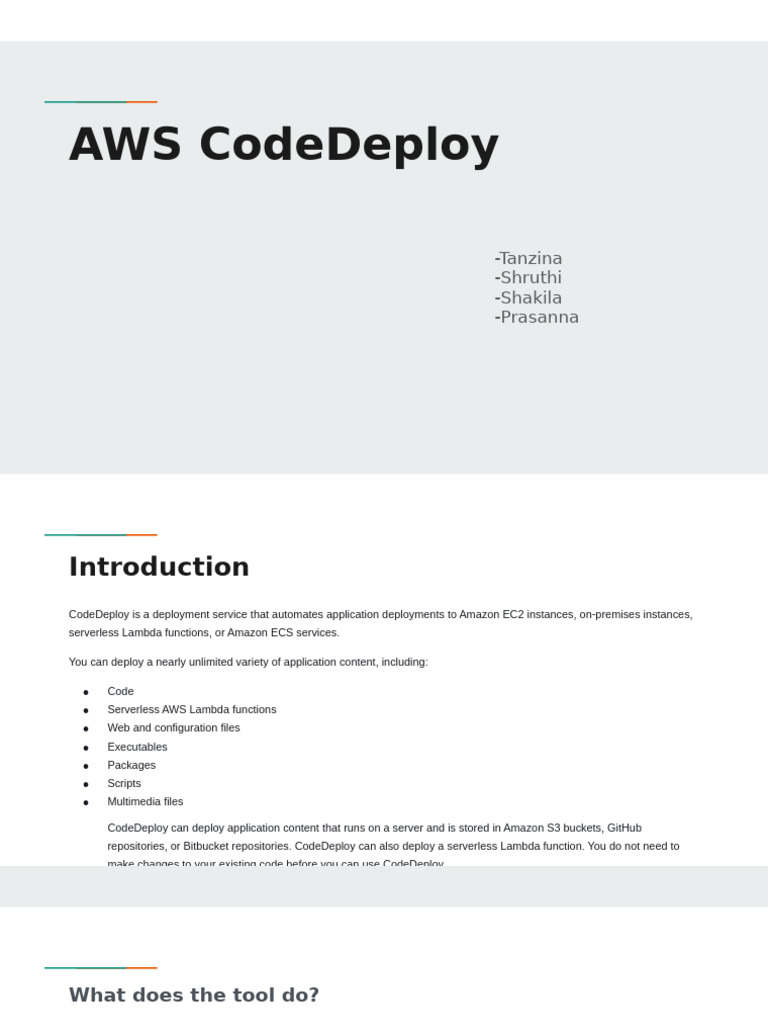 AWS CodeDeploy | PDF